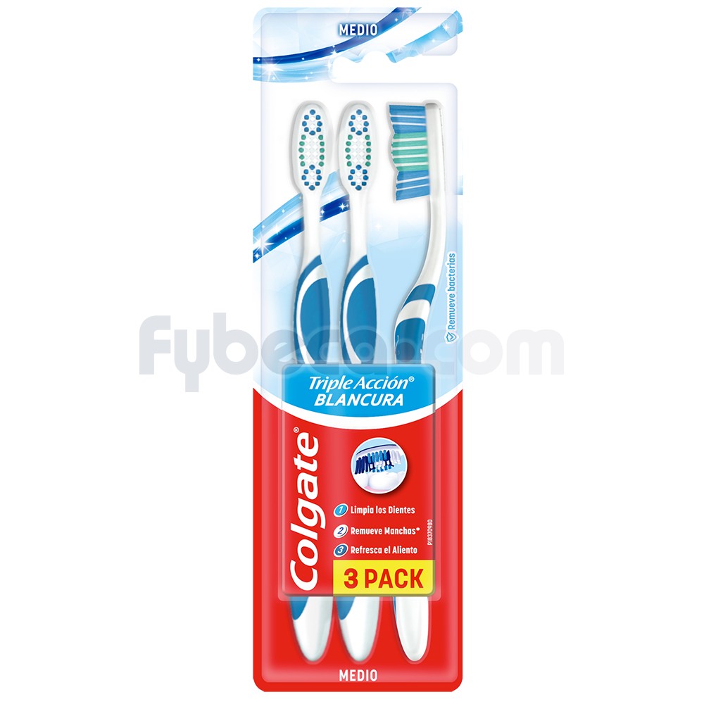 Cepillo Dental Colgate Triple Accion Whitening Paquete | Fybeca