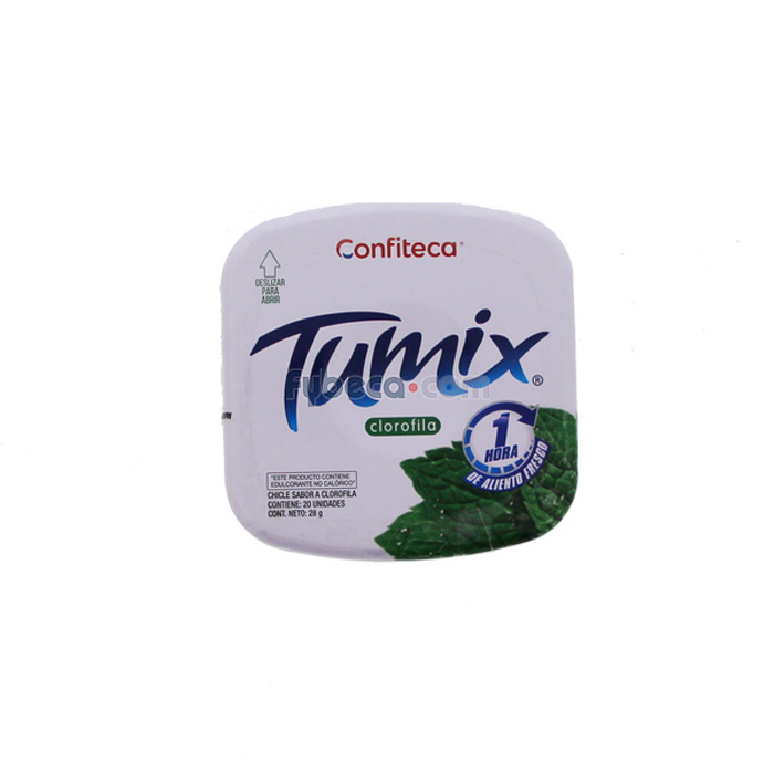 Chicle Tumix Confiteca Clorofila 28 G Unidad | Fybeca