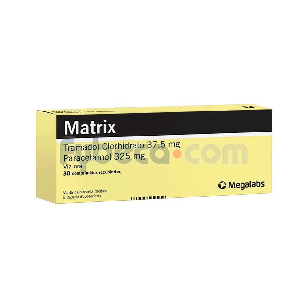 Matrix 37.5 Mg / 325 Mg Comprimido Recubierto Unidad | Fybeca