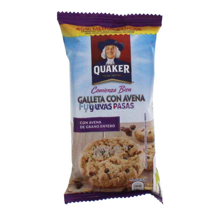 Galleta Quaker Avena Uvas Pasas 28 G Unidad | Fybeca