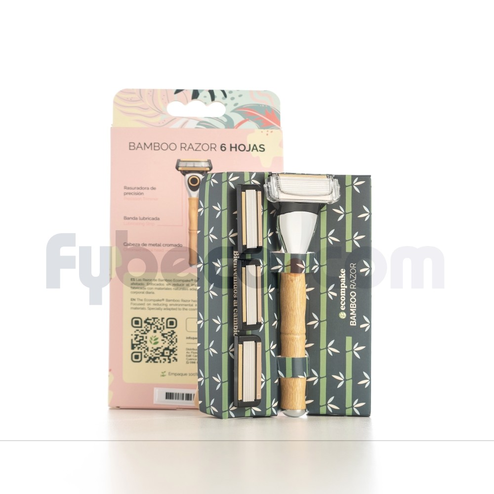 Afeitadora Ecompake Bamboo Mujer Razor 5 | Fybeca