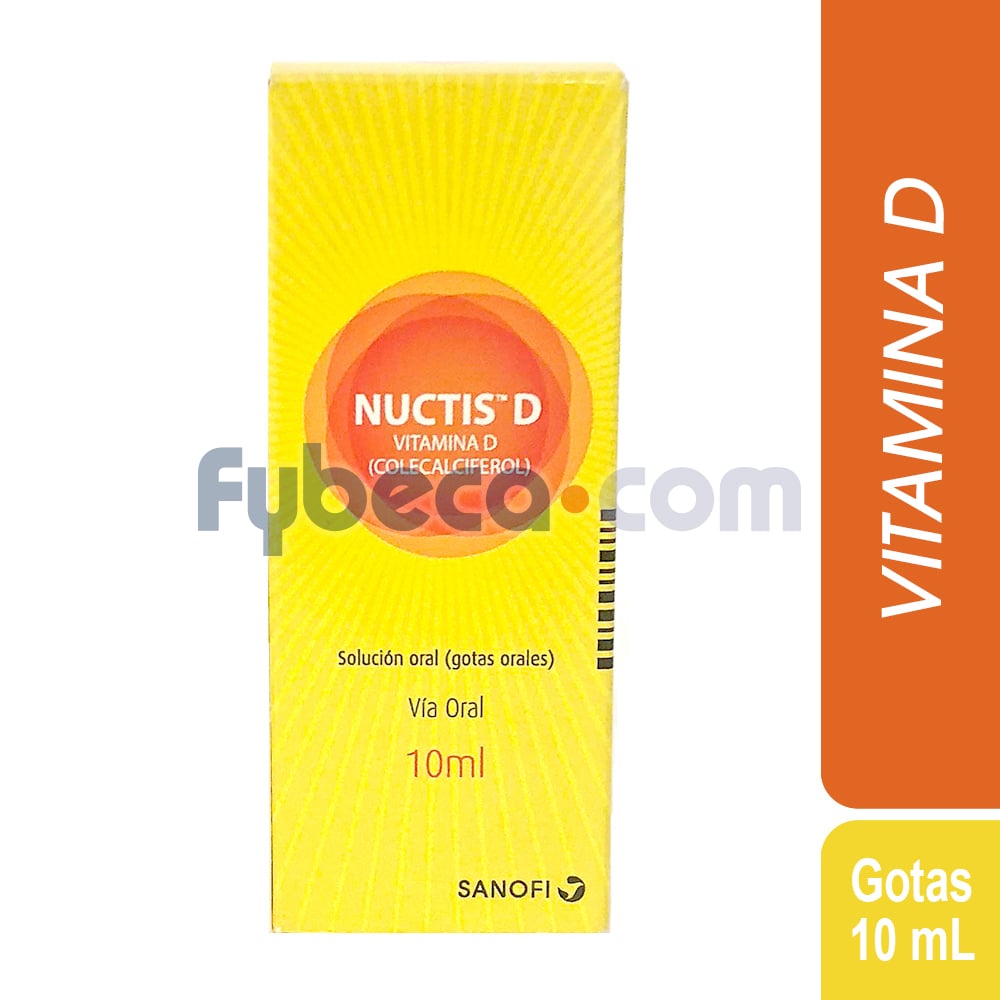 Nuctis D Gotas Vitamina D3 1000 UI - 10 Ml | Fybeca