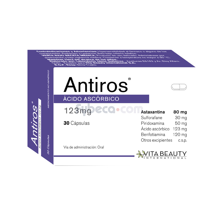 Antiros Caps. 123Mg C/30 (Suelta) | Fybeca
