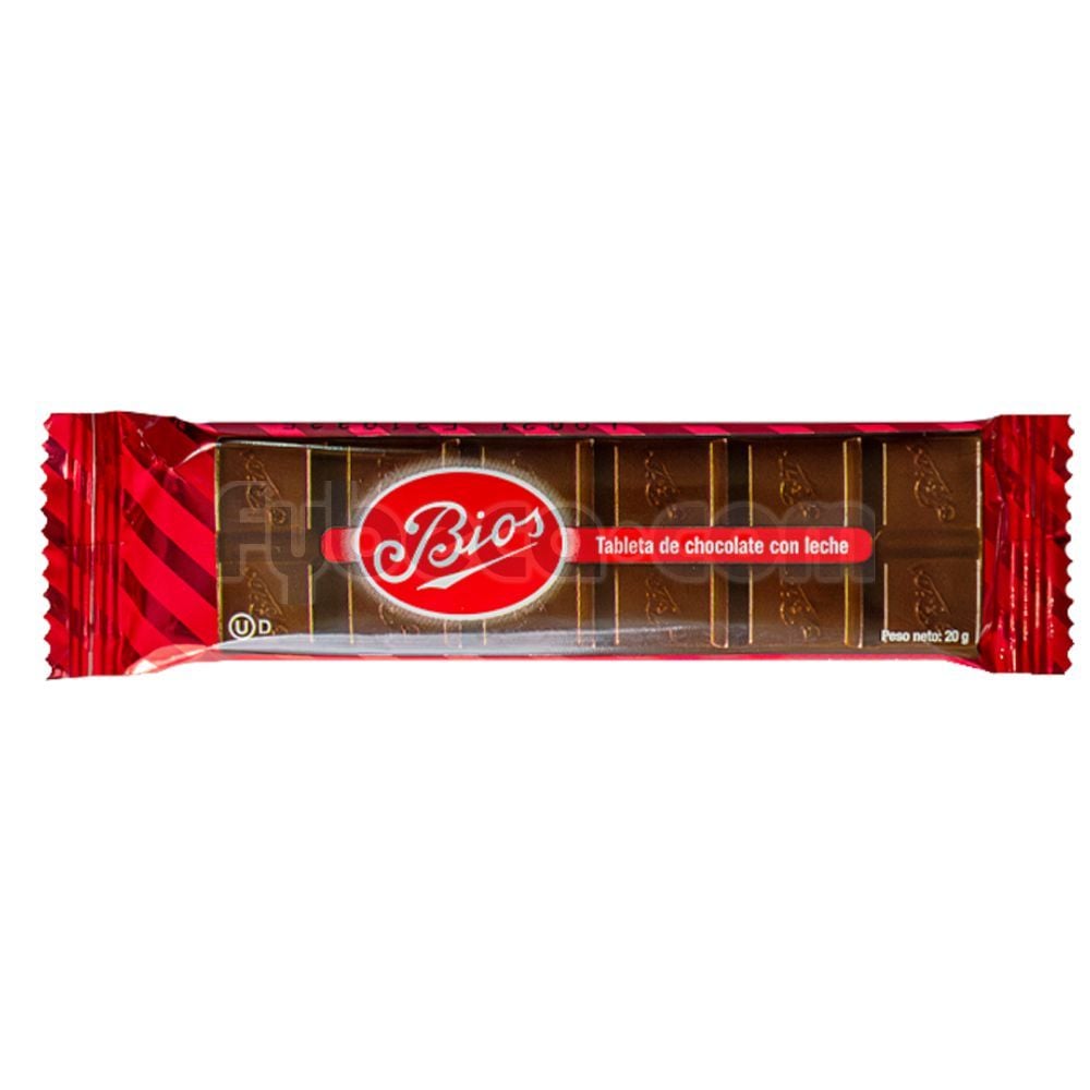 CHOCOLATE BIOS TABLETA LECHE 20 GR