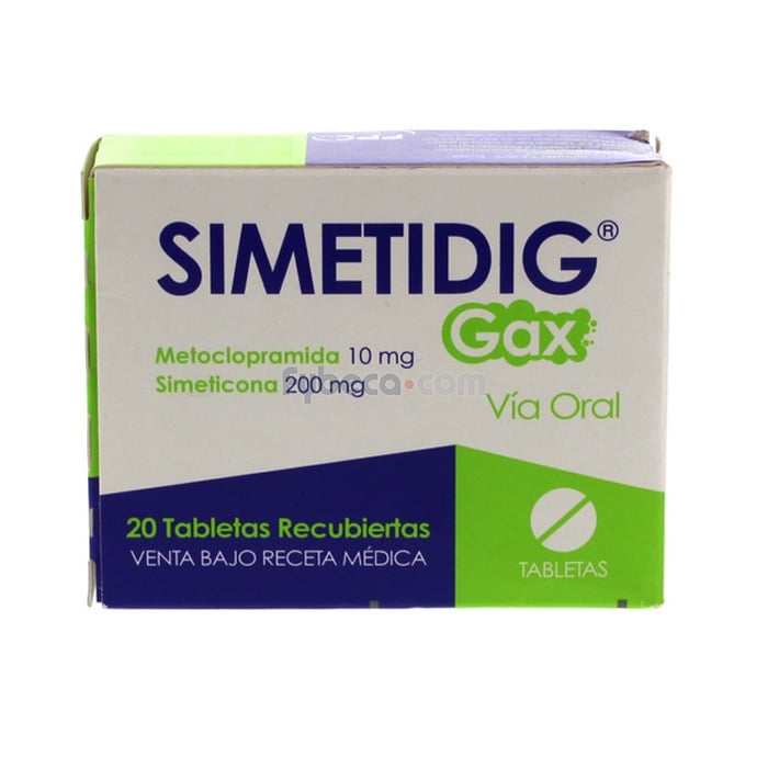 Simetidig Gax Tabletas C/20 Suelta | Fybeca