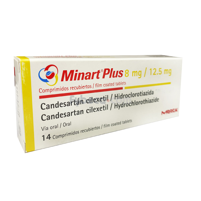 Minart Plus Merk 8 Mg 12.5 Mg Unidad | Fybeca