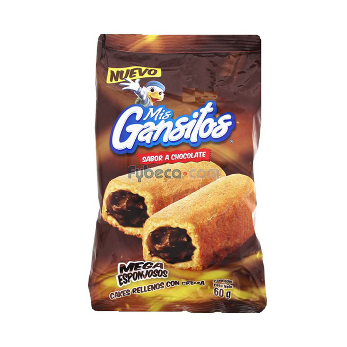 Cake Mis Gansitos Rellenos De Chocolate 60 G Unidad | Fybeca