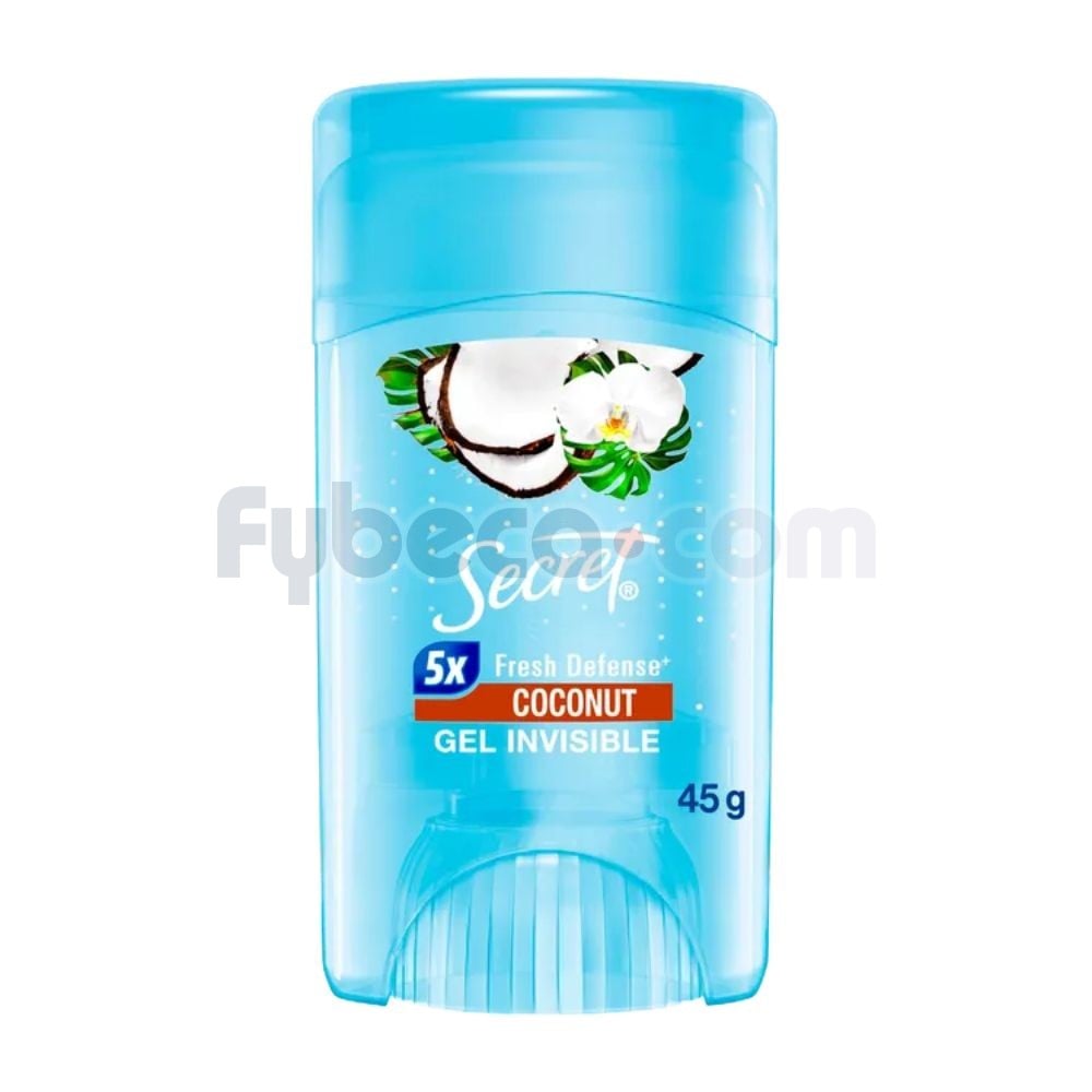 SECRET DESODORAN CLEAR GEL COCO 45GR