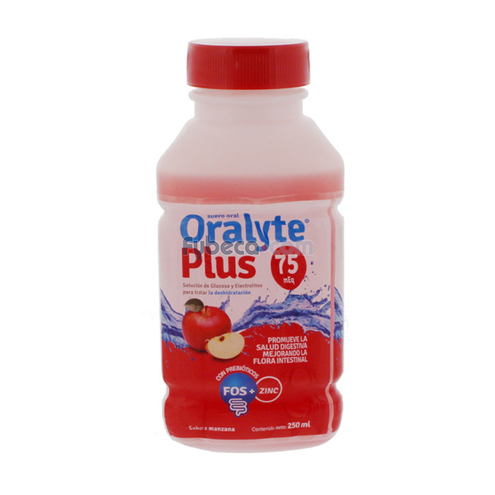 Oralyte Plus 250 Ml Manzana 75 Meq | Fybeca