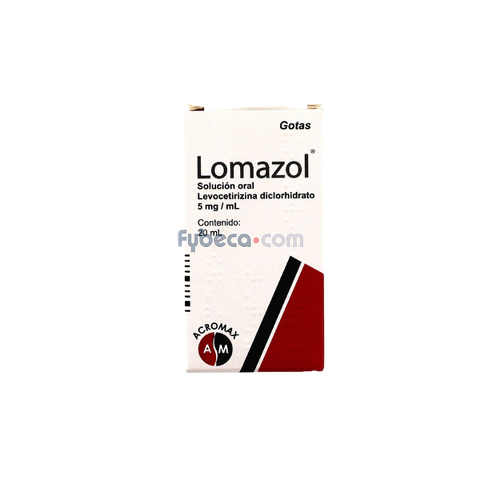 Lomazol Levocetiricina 5Mg Gotas F/20 Ml | Fybeca